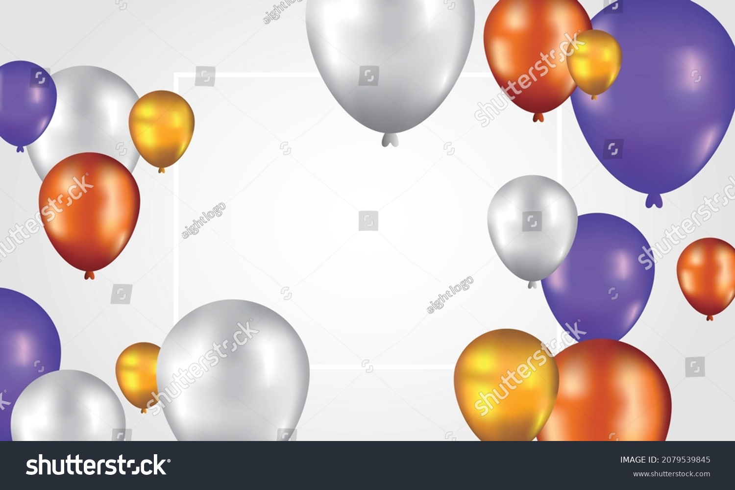 Balloons Design Background Template Eps 10 Stock Vector (Royalty Free ...