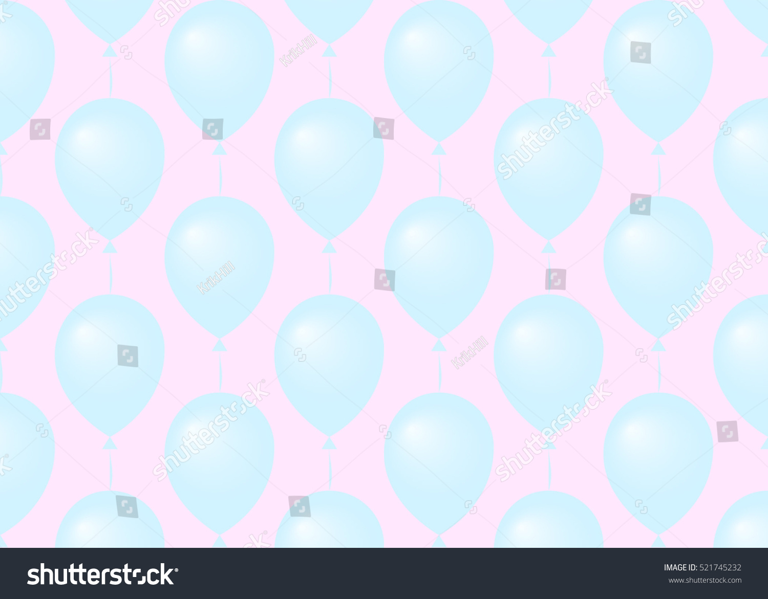 Balloons Pattern Vector Illustration Eps10 Bubble Stock Vector (Royalty ...