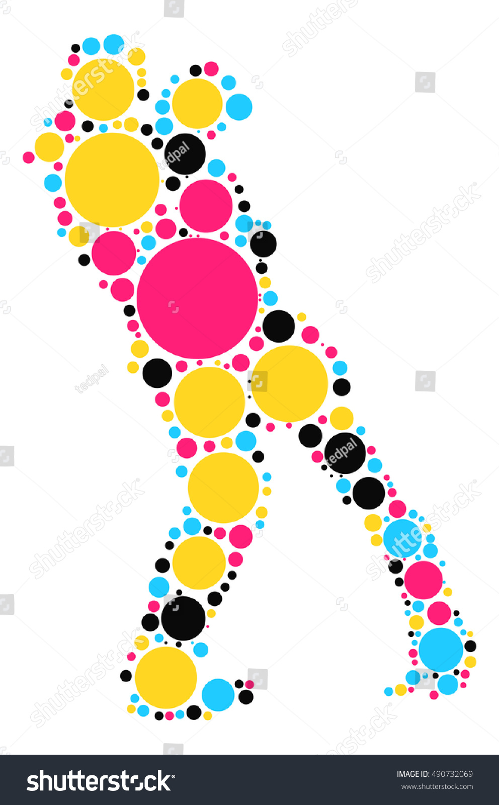 Ballroom Dancing Shape Vector Design By Stock Vector (Royalty Free ...