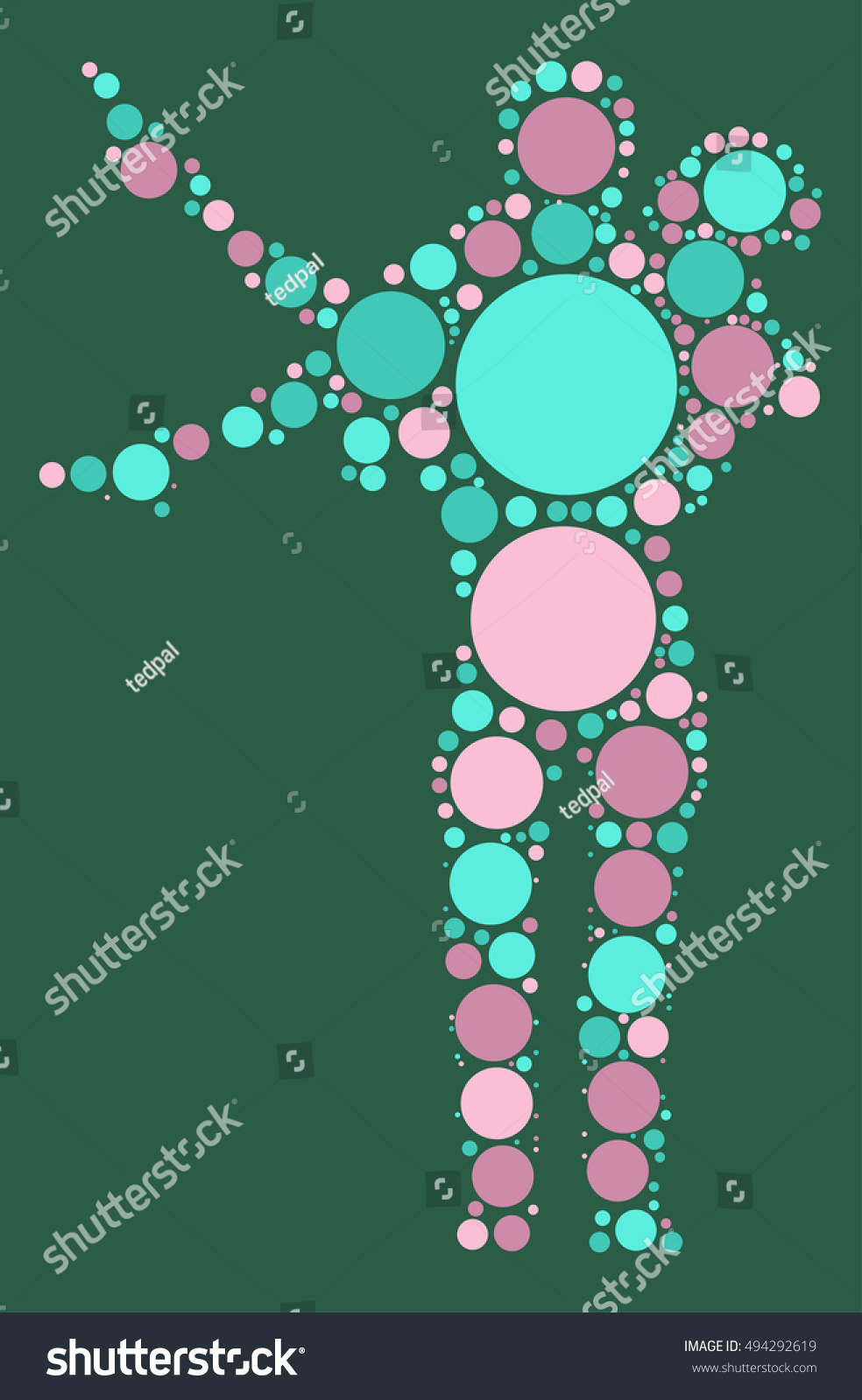 Ballroom Dancing Shape Vector Design By Stock Vector (Royalty Free ...
