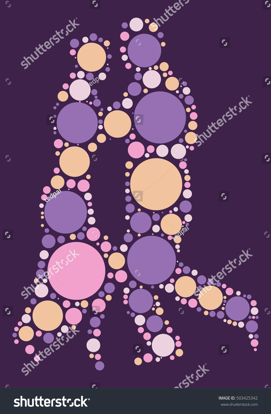 Ballroom Dancing Shape Vector Design By Stock Vector (Royalty Free ...
