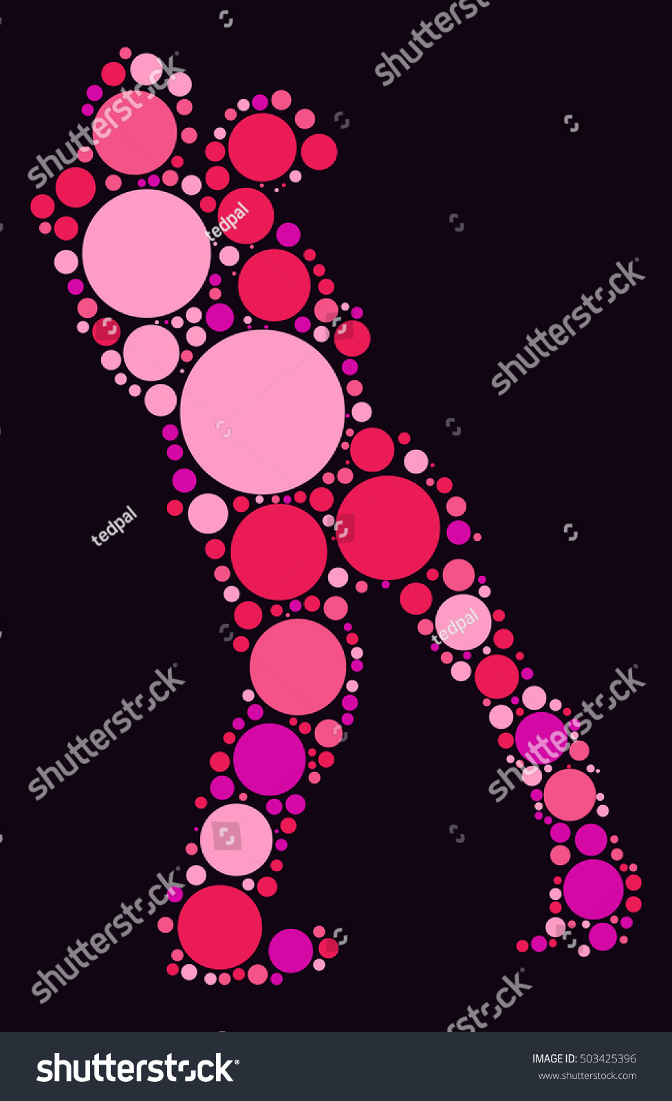 Ballroom Dancing Shape Vector Design By Stock Vector (Royalty Free ...