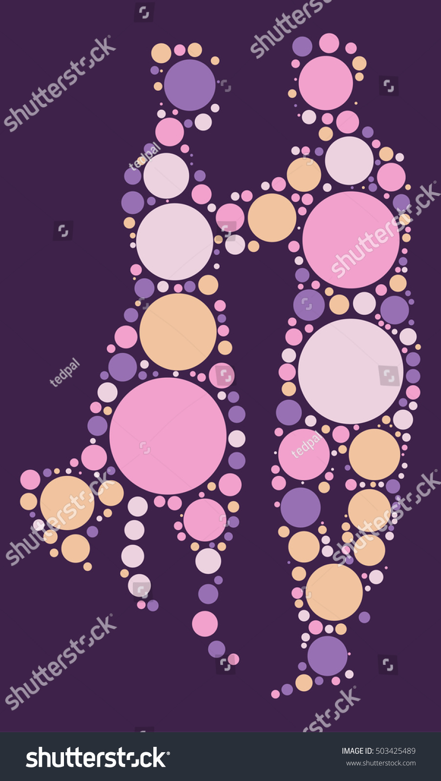 Ballroom Dancing Shape Vector Design By Stock Vector (Royalty Free ...