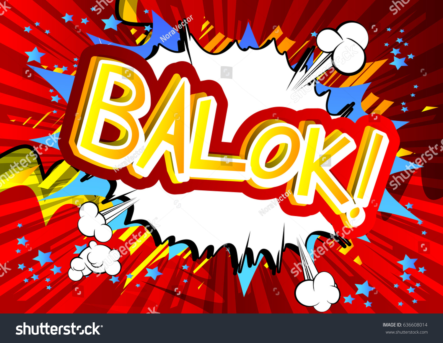 Balok Vector Illustrated Comic Book Style Stock Vector (Royalty Free ...