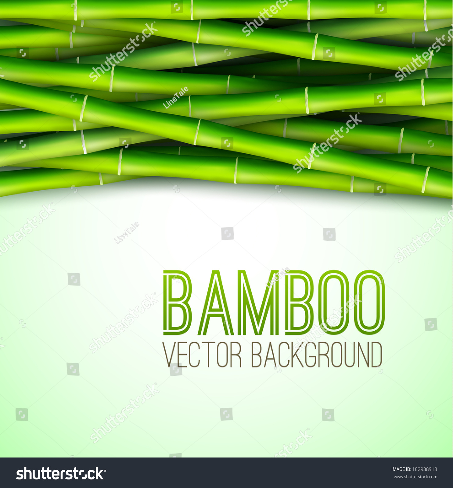 Bamboo Background Concept Vector Illustration Stock Vector (Royalty ...