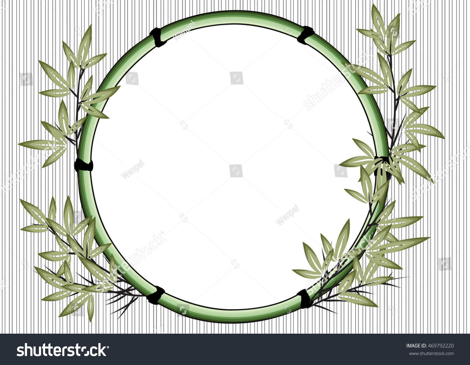 Bamboo Border Background Frame Card Stock Vector 469792220 - Shutterstock