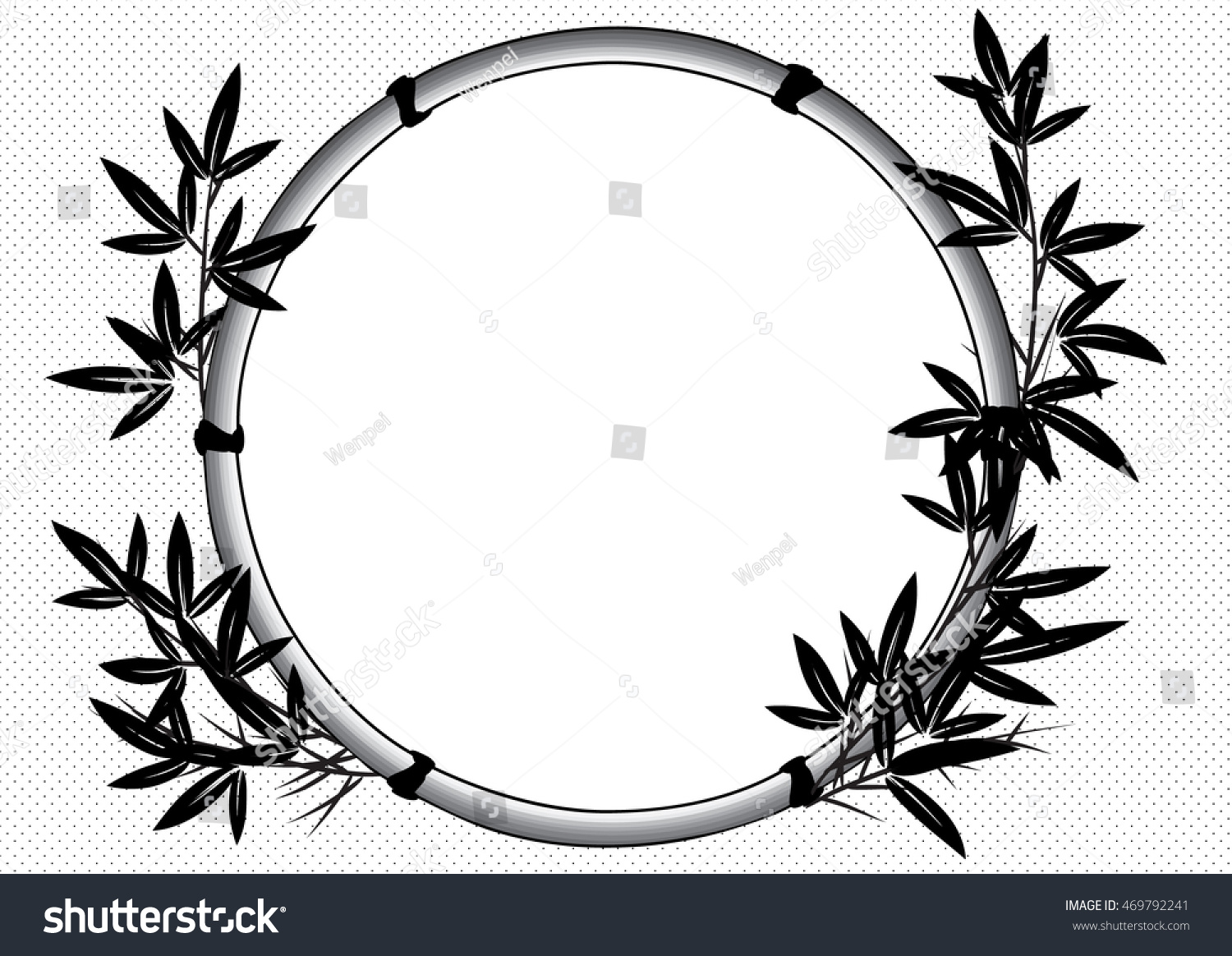Bamboo Border Background Frame Card Stock Vector (Royalty Free ...