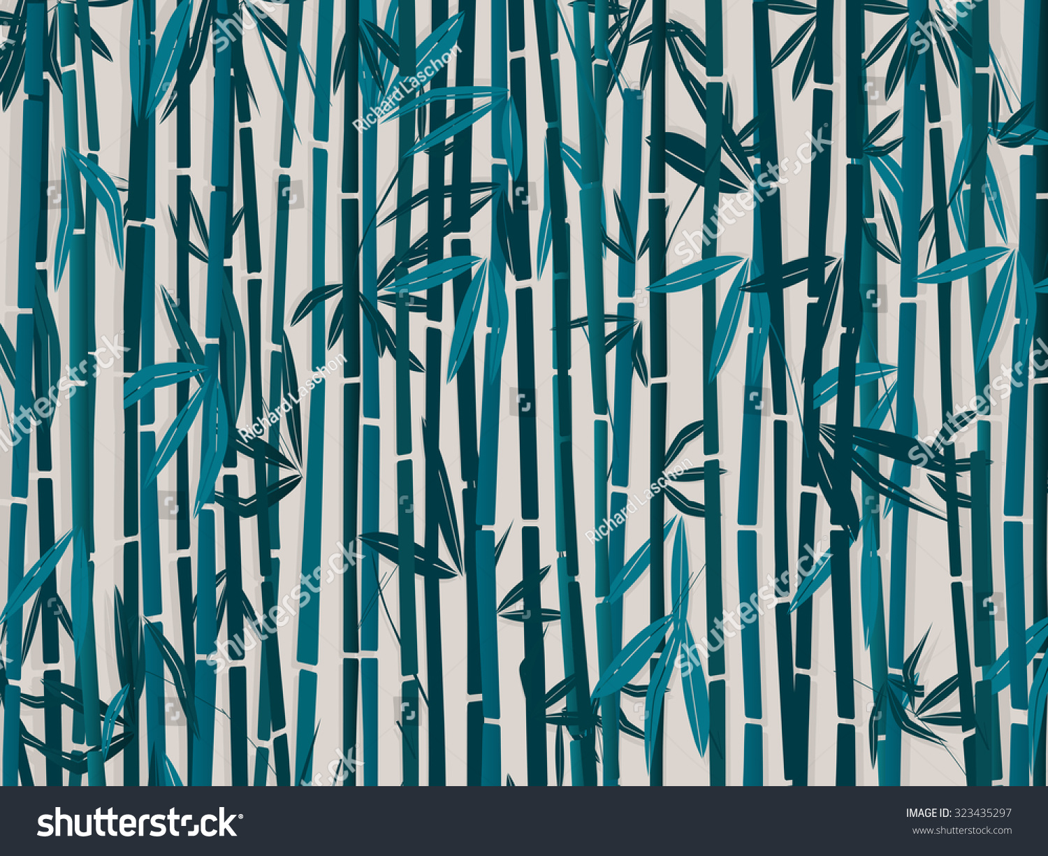 Bamboo Forest Background Design Stock Vector (Royalty Free) 323435297