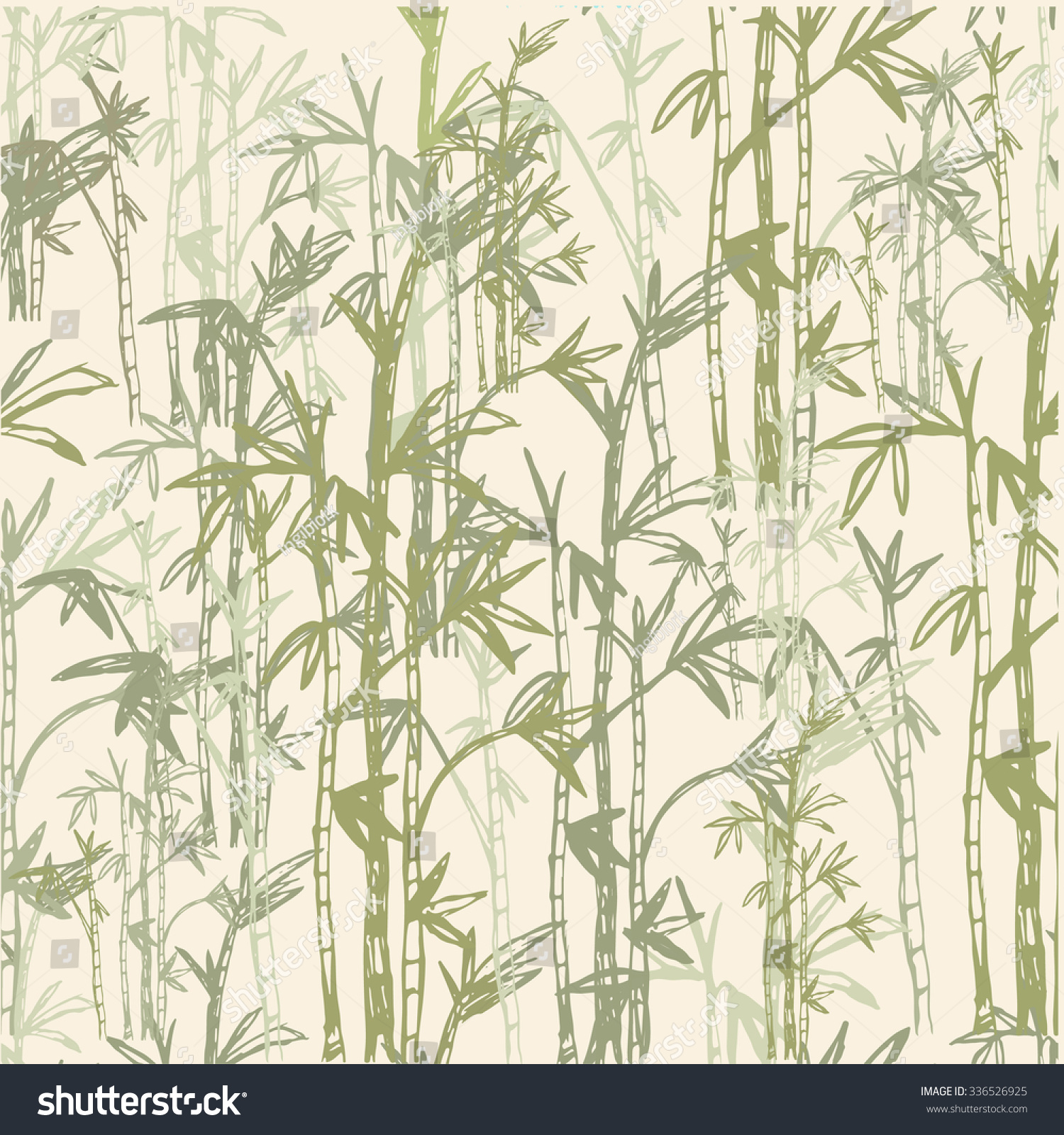 Bamboo Forest Background Pattern Vector Illustration: เวกเตอร์สต็อก ...