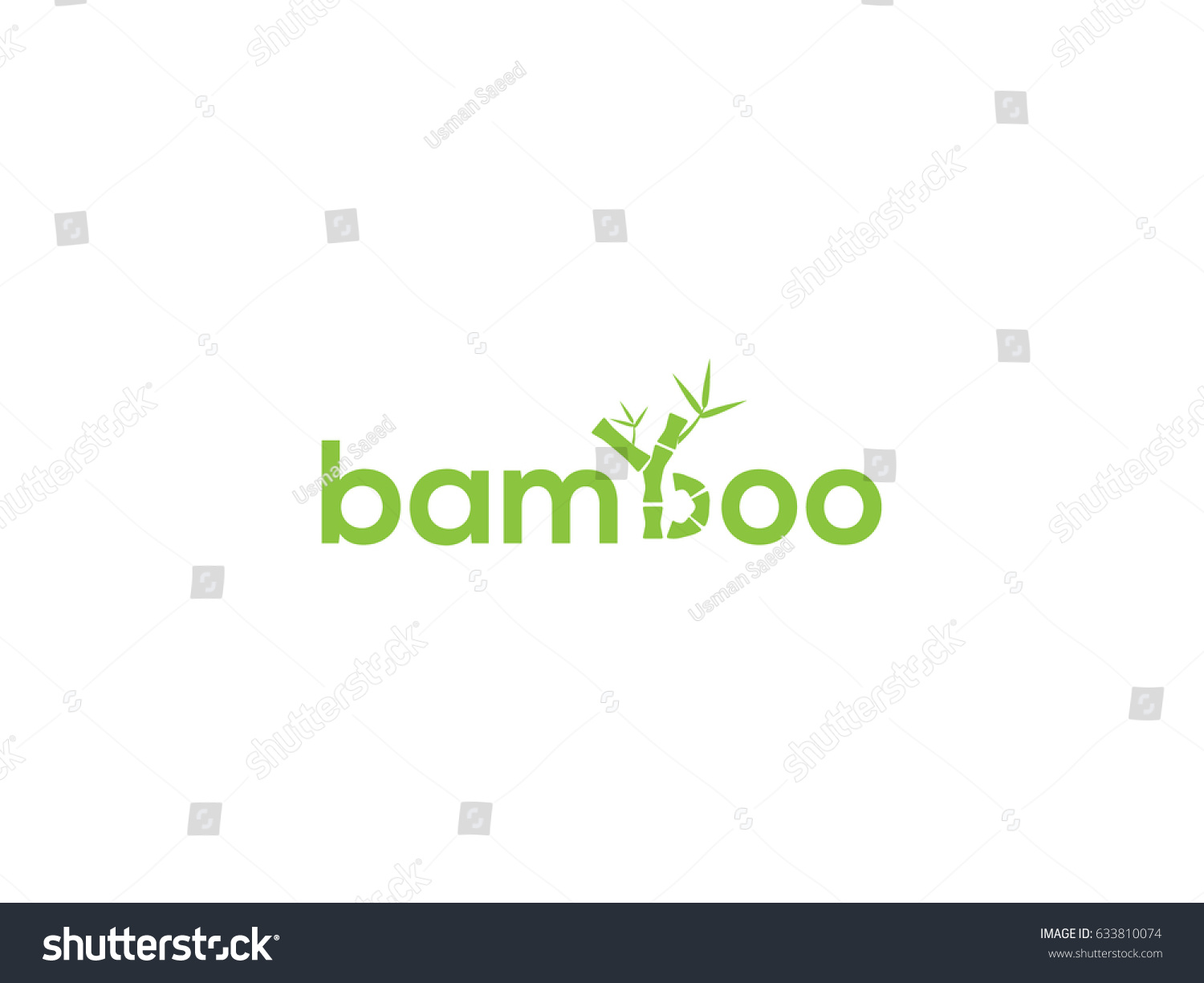Bamboo Logo Design Creative Concept Stock Vector (Royalty Free) 633810074