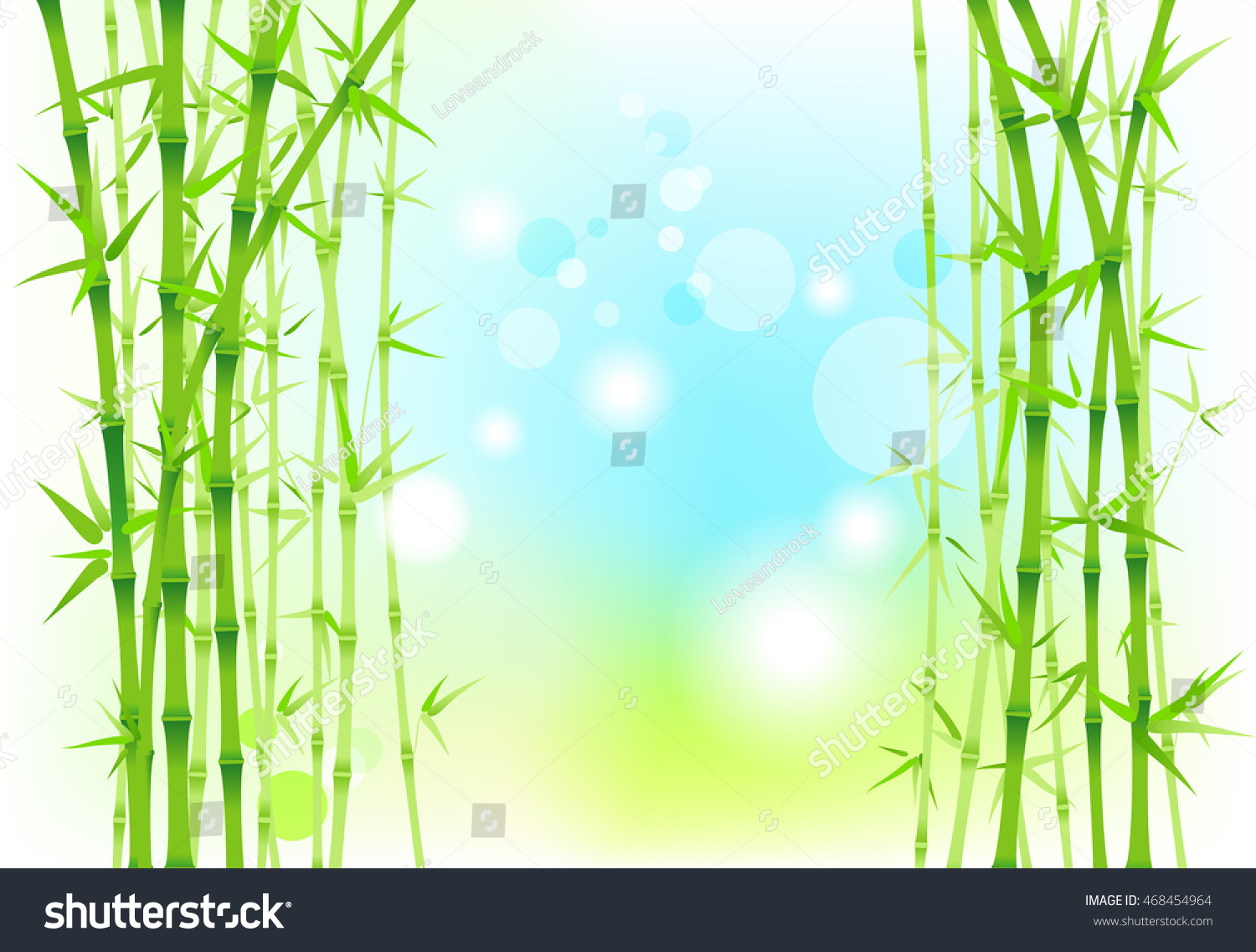 Bamboo Nature Backdrop: vector de stock (libre de regalías) 468454964