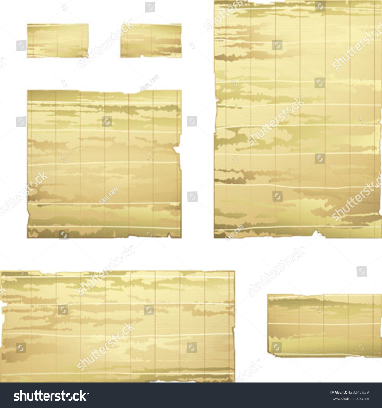 Bamboo Papyrus Banner Vector Drawing Stock Vector (Royalty Free ...