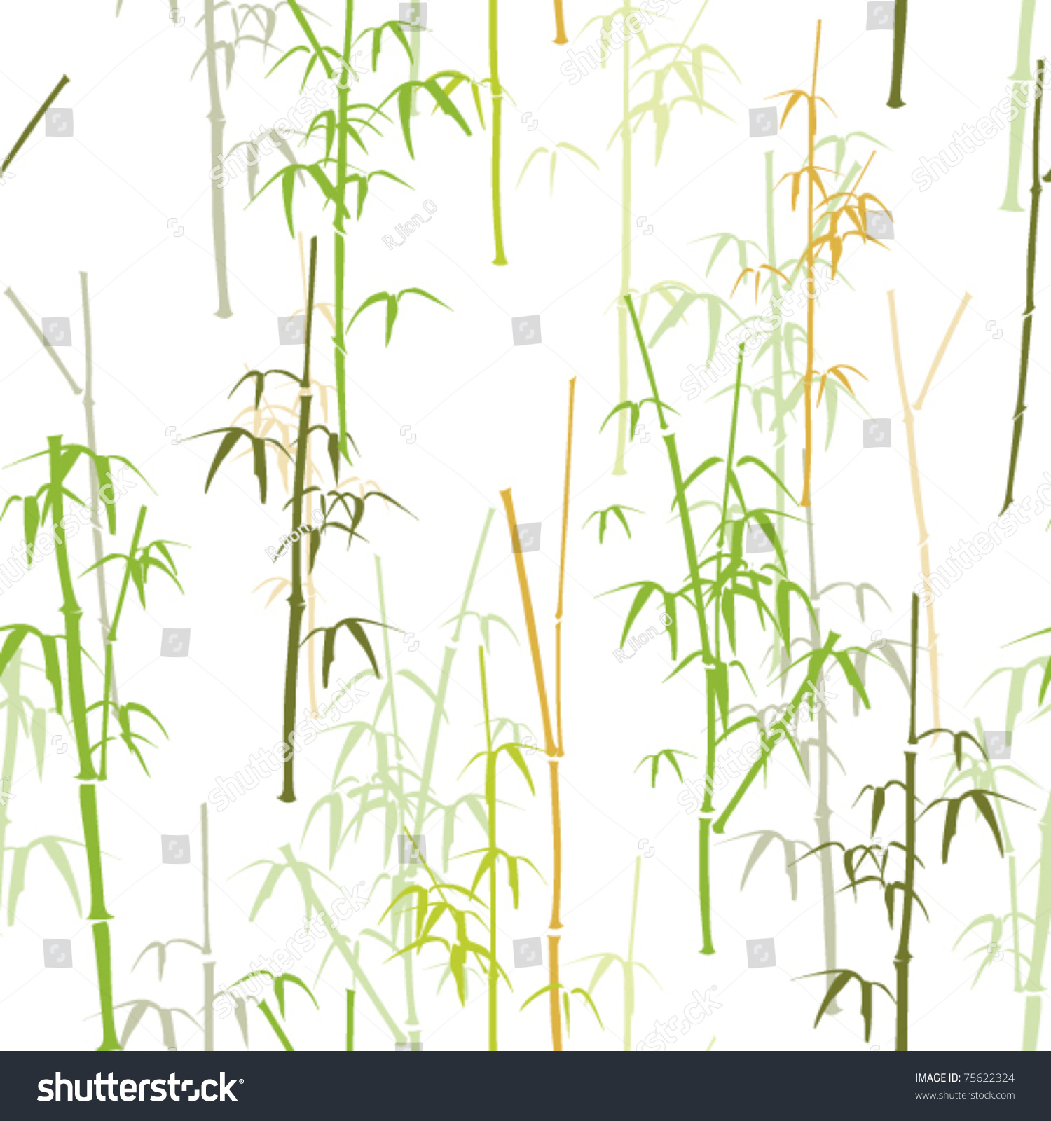 Bamboo Seamless Texture Vector Illustration: vector de stock (libre de ...