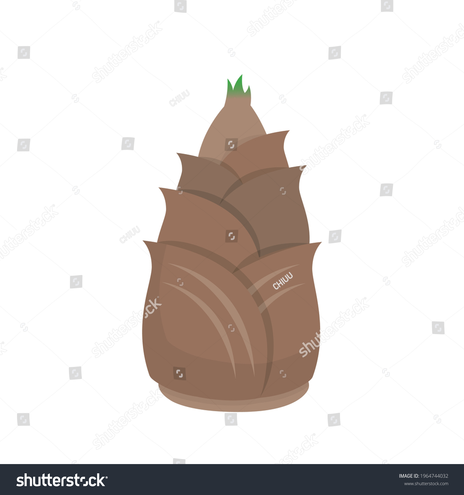 Bamboo Shoot Comic Cartoon Vector Isolated Stock Vector (Royalty Free ...