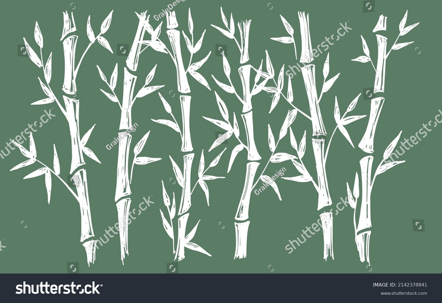 Bamboo Tree Hand Drawn Style Vector Stock Vector (Royalty Free ...