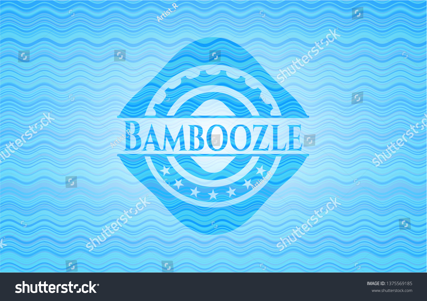 Bamboozle Water Concept Emblem: vector de stock (libre de regalías ...
