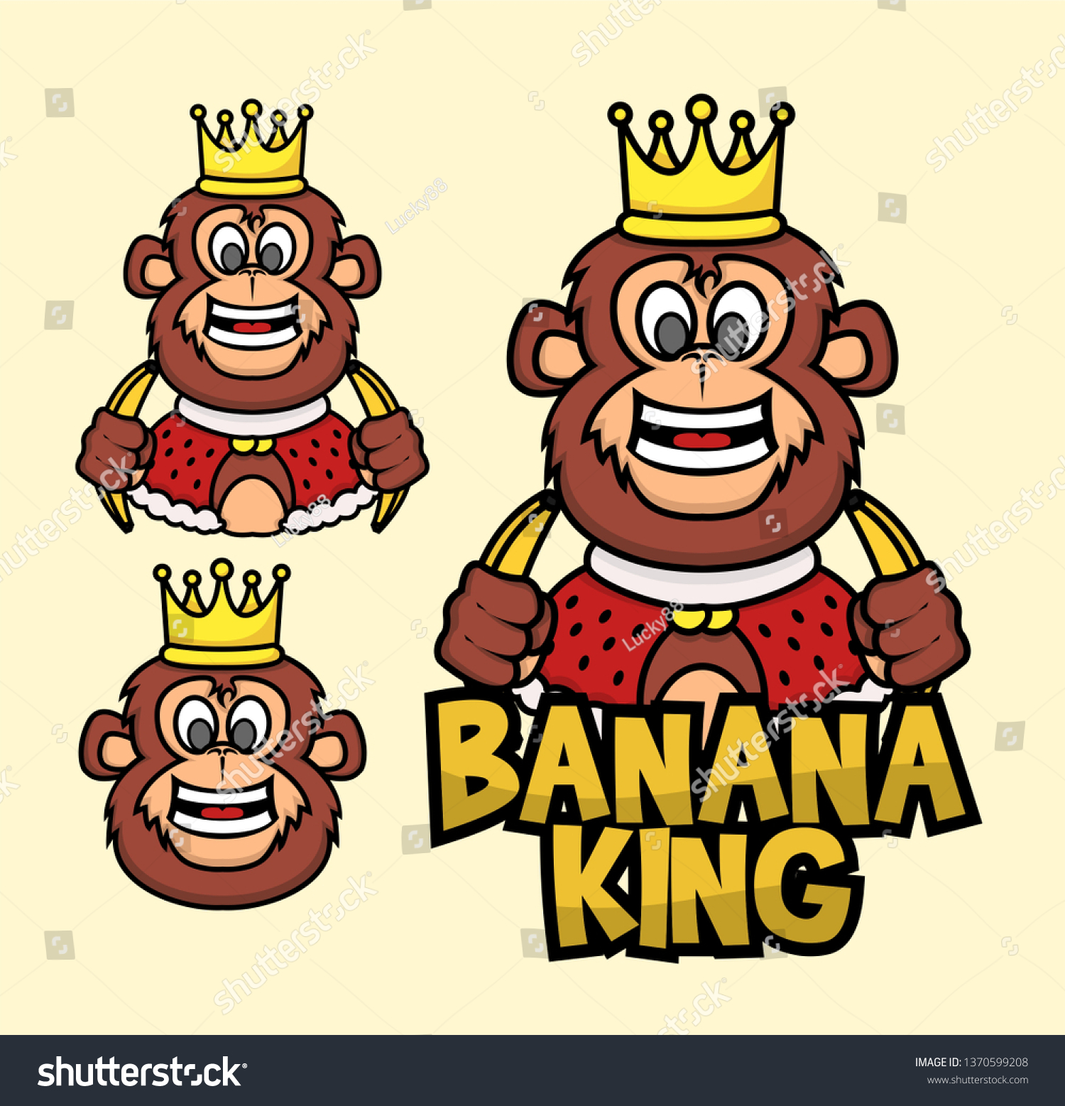 891 Banana king vector Images, Stock Photos & Vectors | Shutterstock
