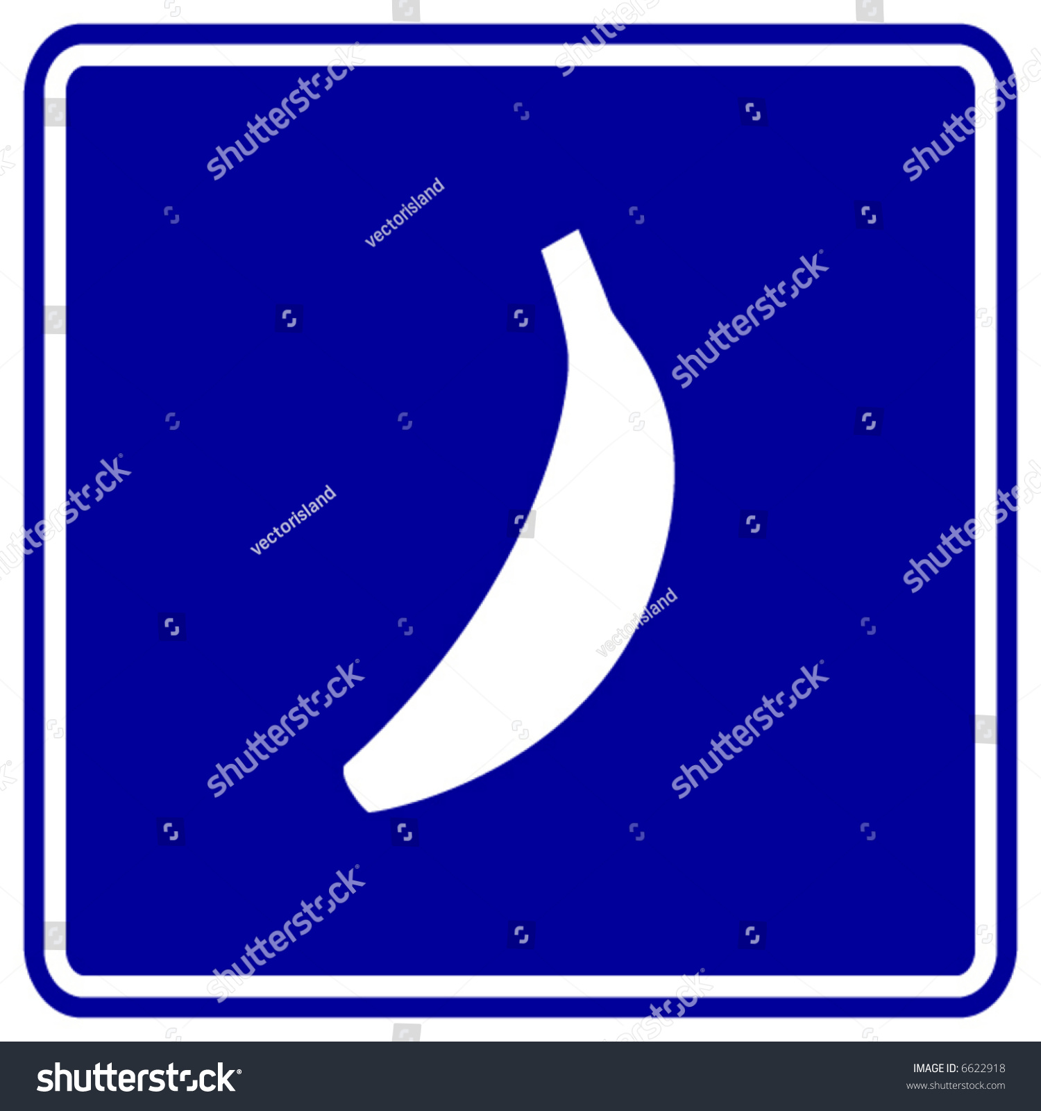 Banana Sign Stock Vector (Royalty Free) 6622918 | Shutterstock
