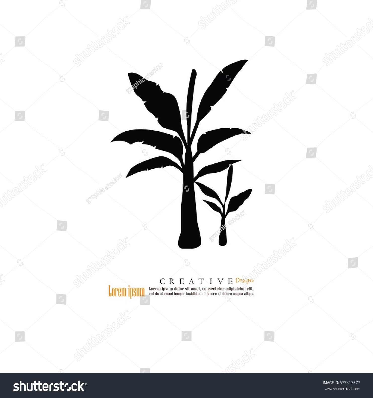Banana Treevector Illustration Stock Vector (Royalty Free) 673317577 ...
