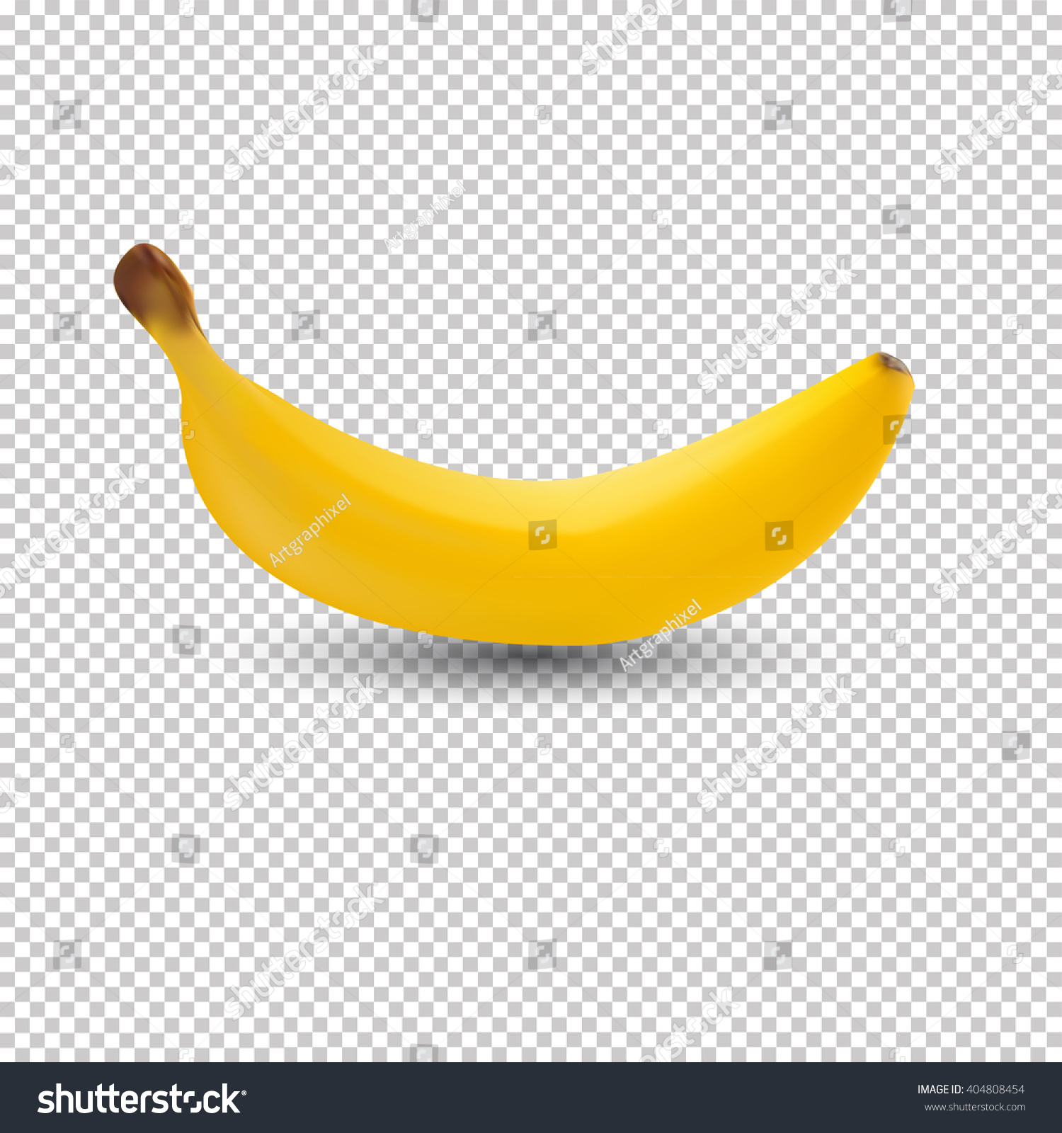 Banana Transparent Background Stock Vector (Royalty Free) 404808454 ...