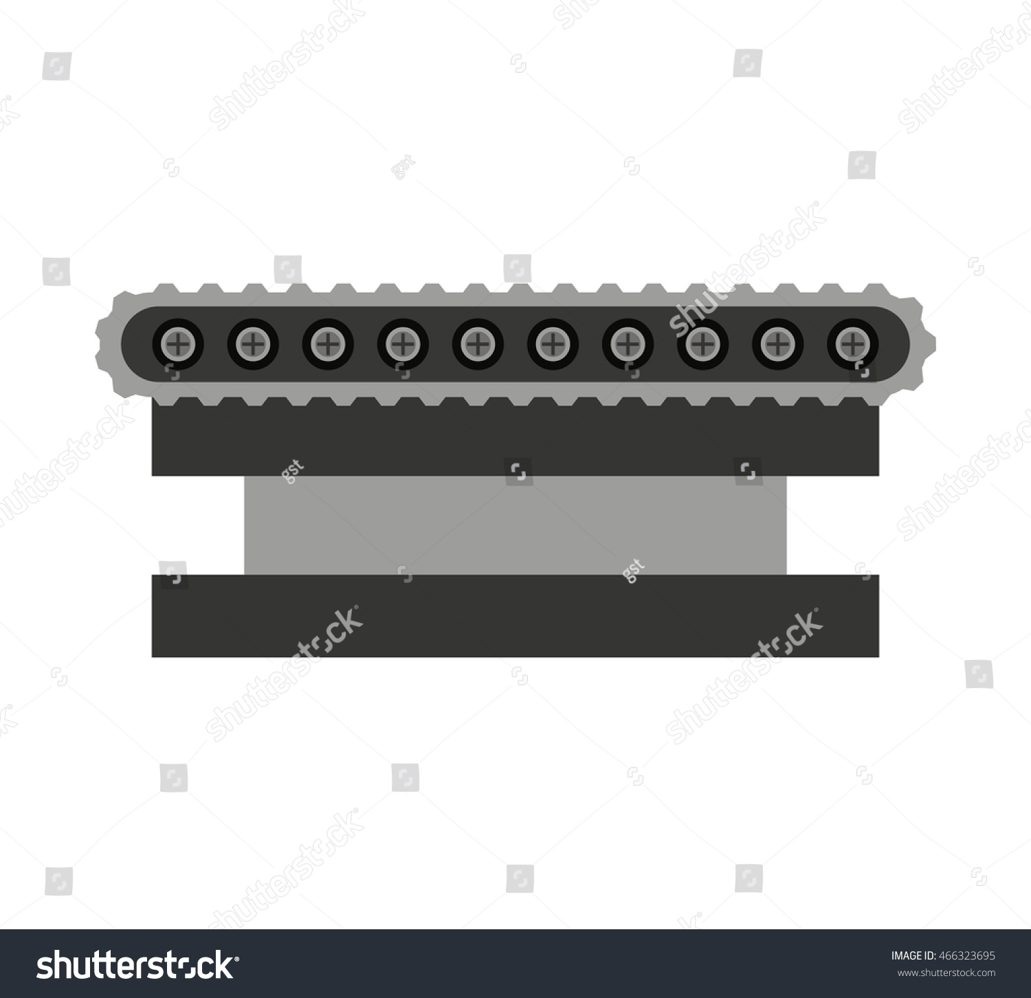 Band Machine Boxes Icon Vector Isolated Stock Vector (Royalty Free ...