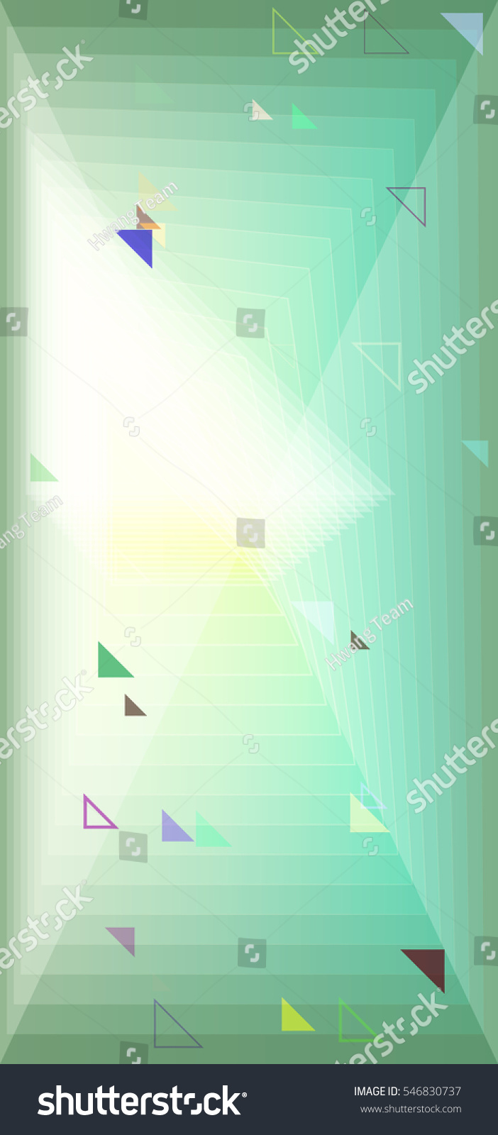 Band Modern Visualization Powerful Triangle Multicolor Stock Vector ...