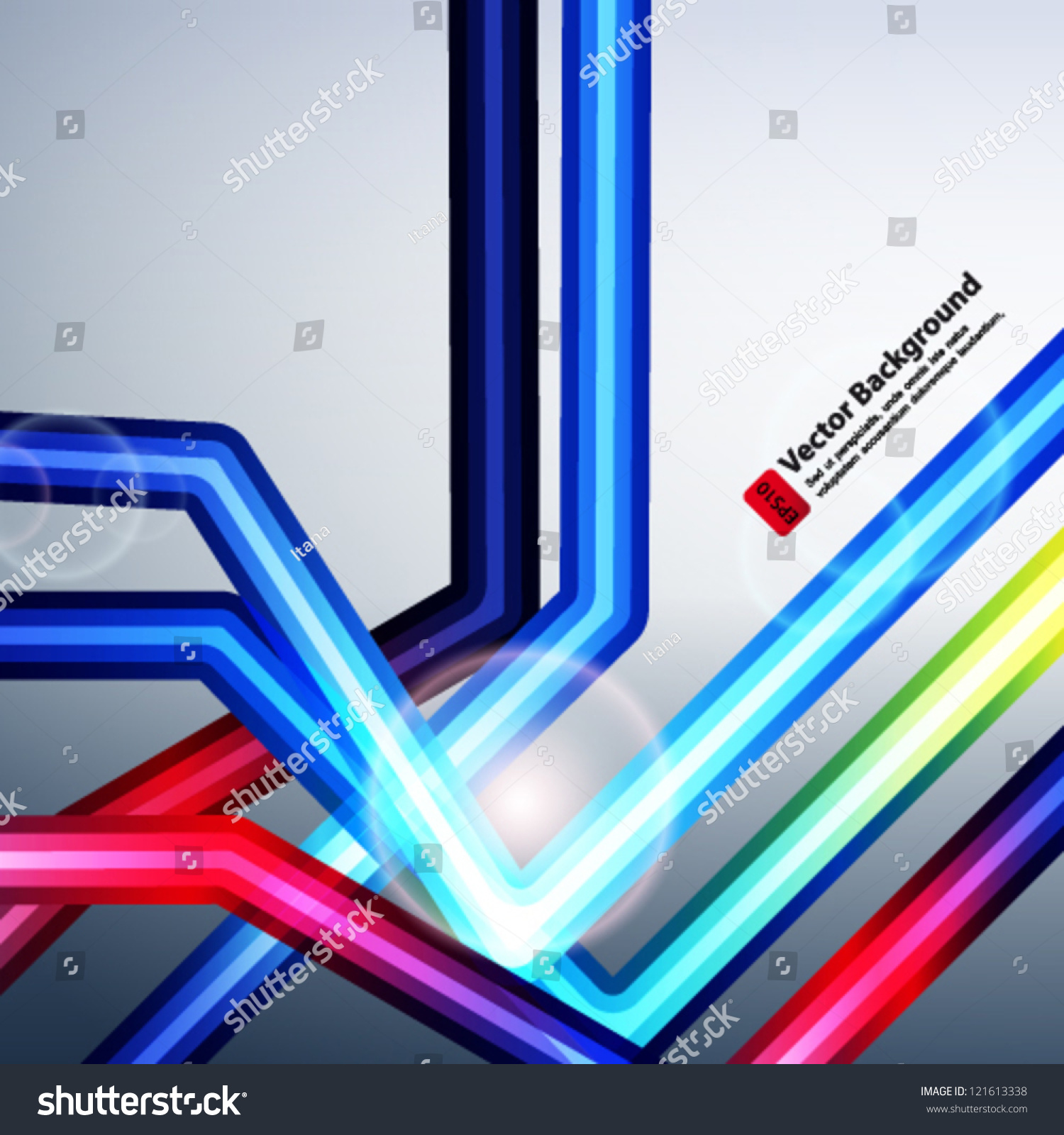 Banded Lines Abstract Vector Background Stock Vector (Royalty Free ...