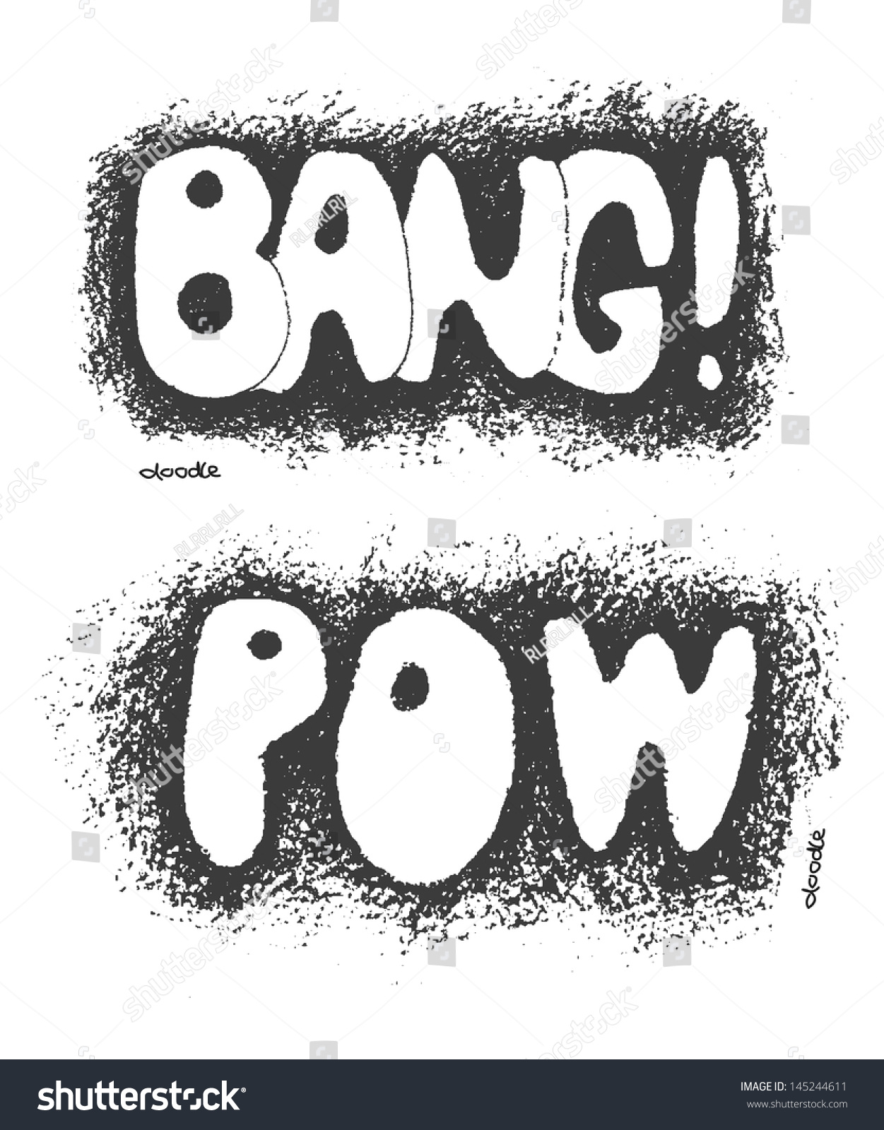 Bang Hand Drawn Vector Eps8 Stock Vector (Royalty Free) 145244611 ...