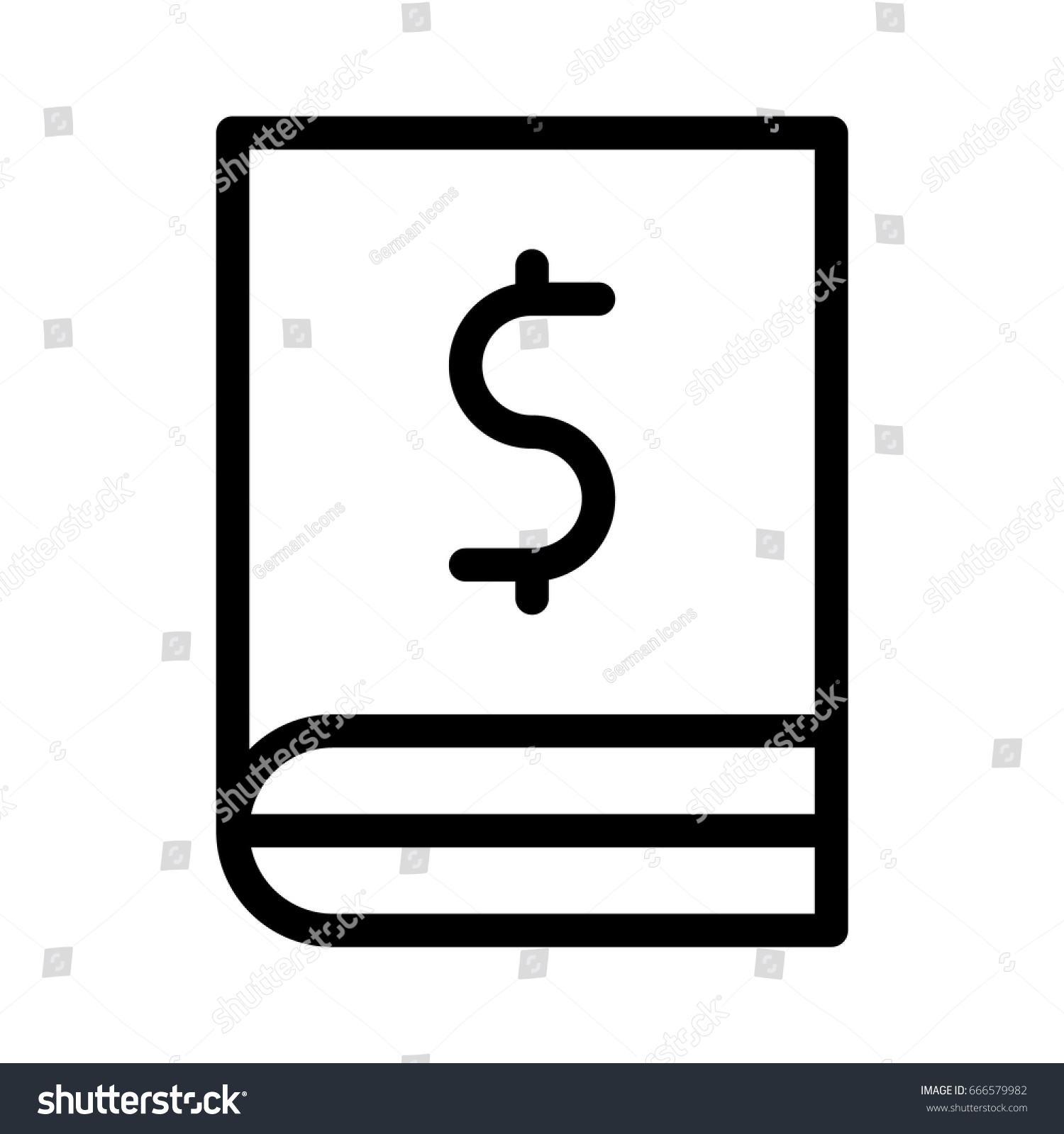 Bank Book Stock Vector (Royalty Free) 666579982 | Shutterstock