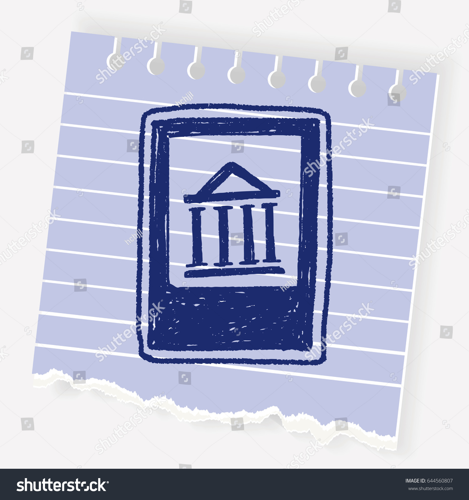 Bank Doodle Stock Vector (Royalty Free) 644560807 | Shutterstock