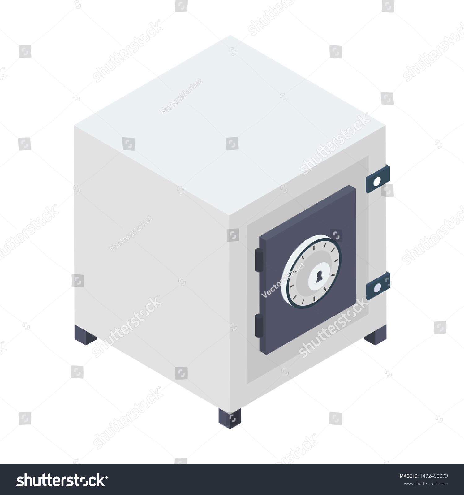 Bank Locker Vector Isometric Design Stock Vector (Royalty Free ...