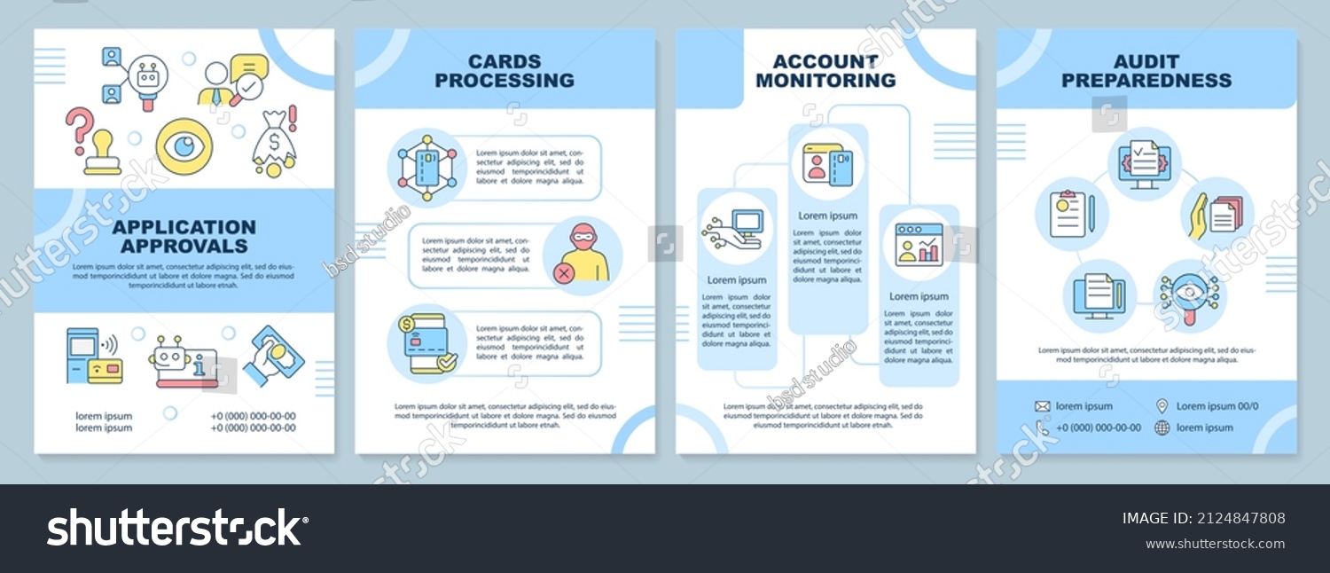 Banking Automation Functions Brochure Template Autonomous Stock Vector ... Banking Automation Functions Brochure Template Autonomous Stock Vector ...