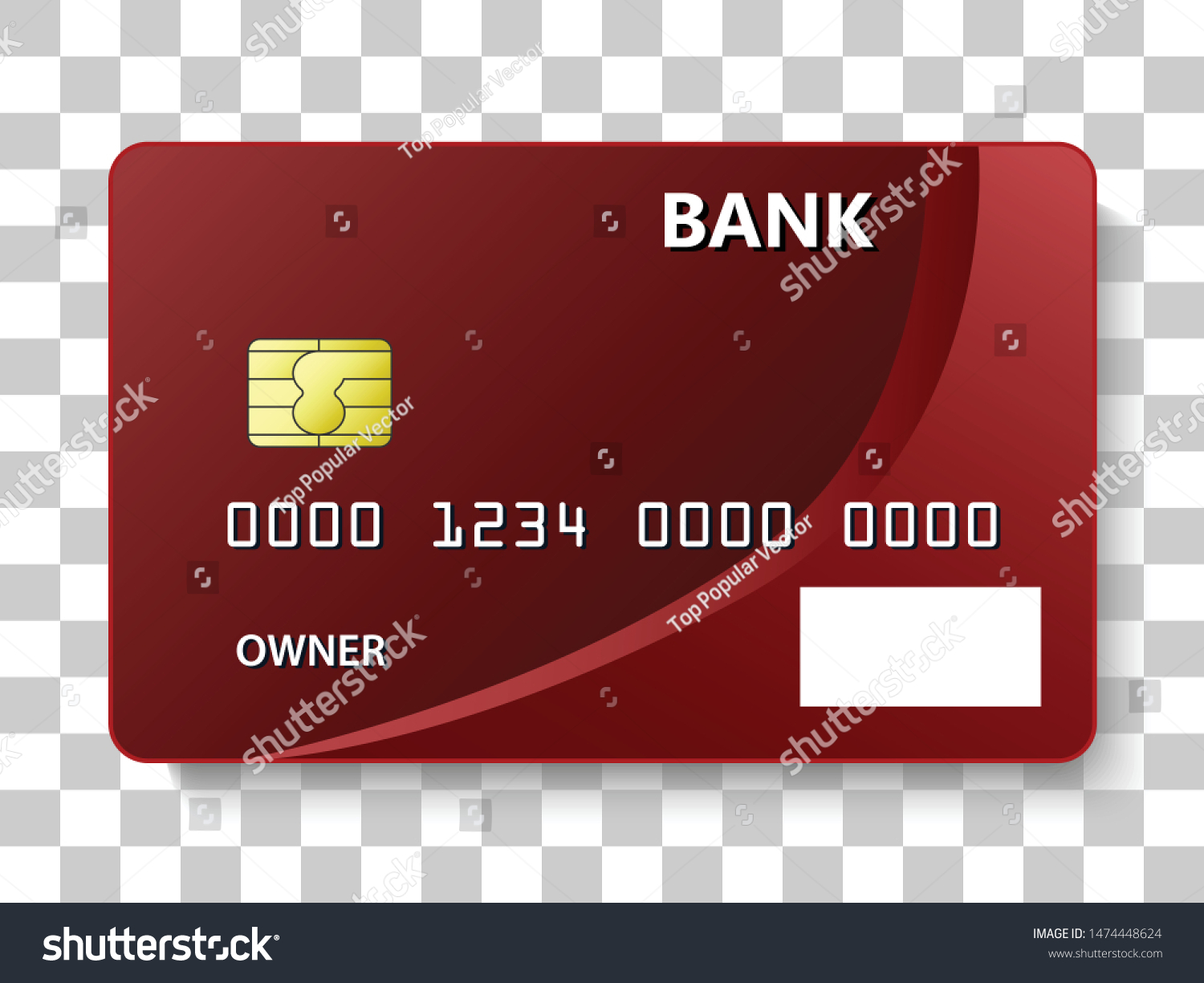 Banking Card Design Vector Illustration Stock Vector (Royalty Free ...