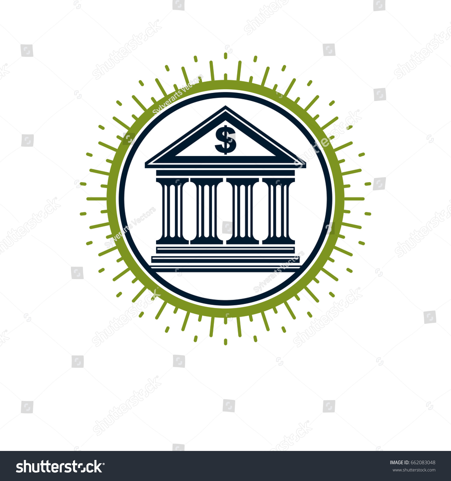 Banking Conceptual Logo Unique Vector Symbol Stock Vector (Royalty Free ...
