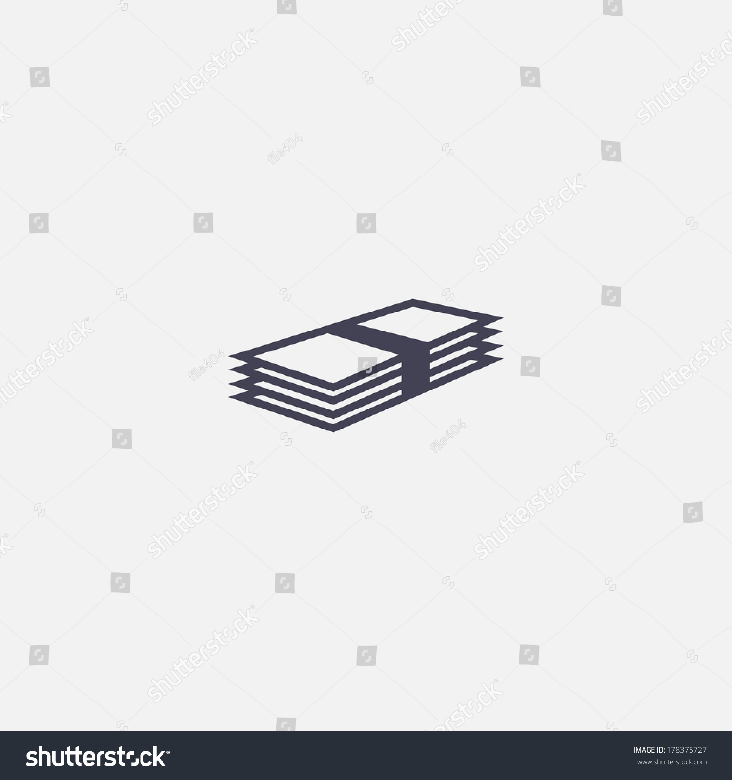 Banknotes Money Icon Stock Vector (Royalty Free) 178375727