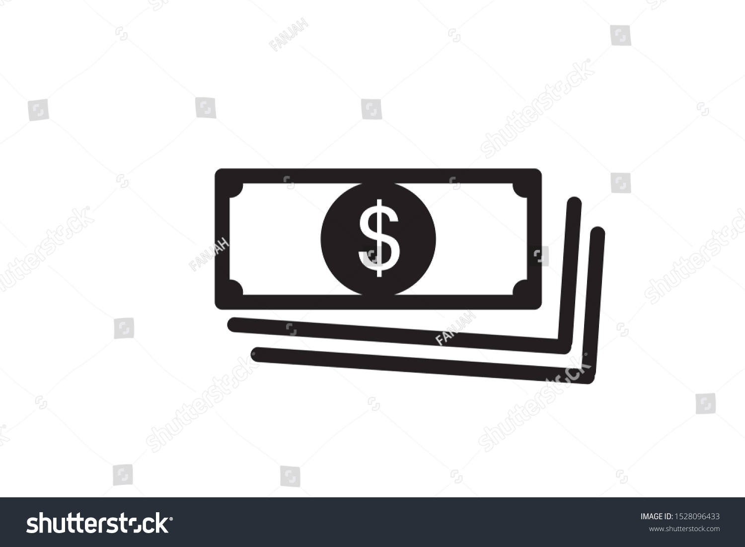 Banks Note On White Background Stock Vector (Royalty Free) 1528096433 ...