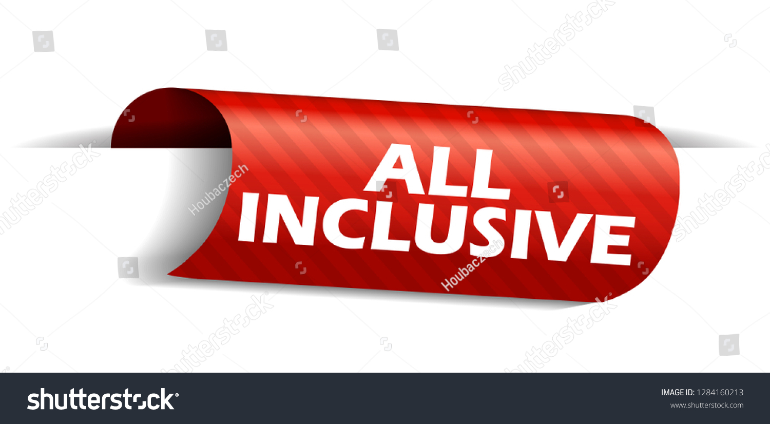 Banner All Inclusive Stock Vector (Royalty Free) 1284160213