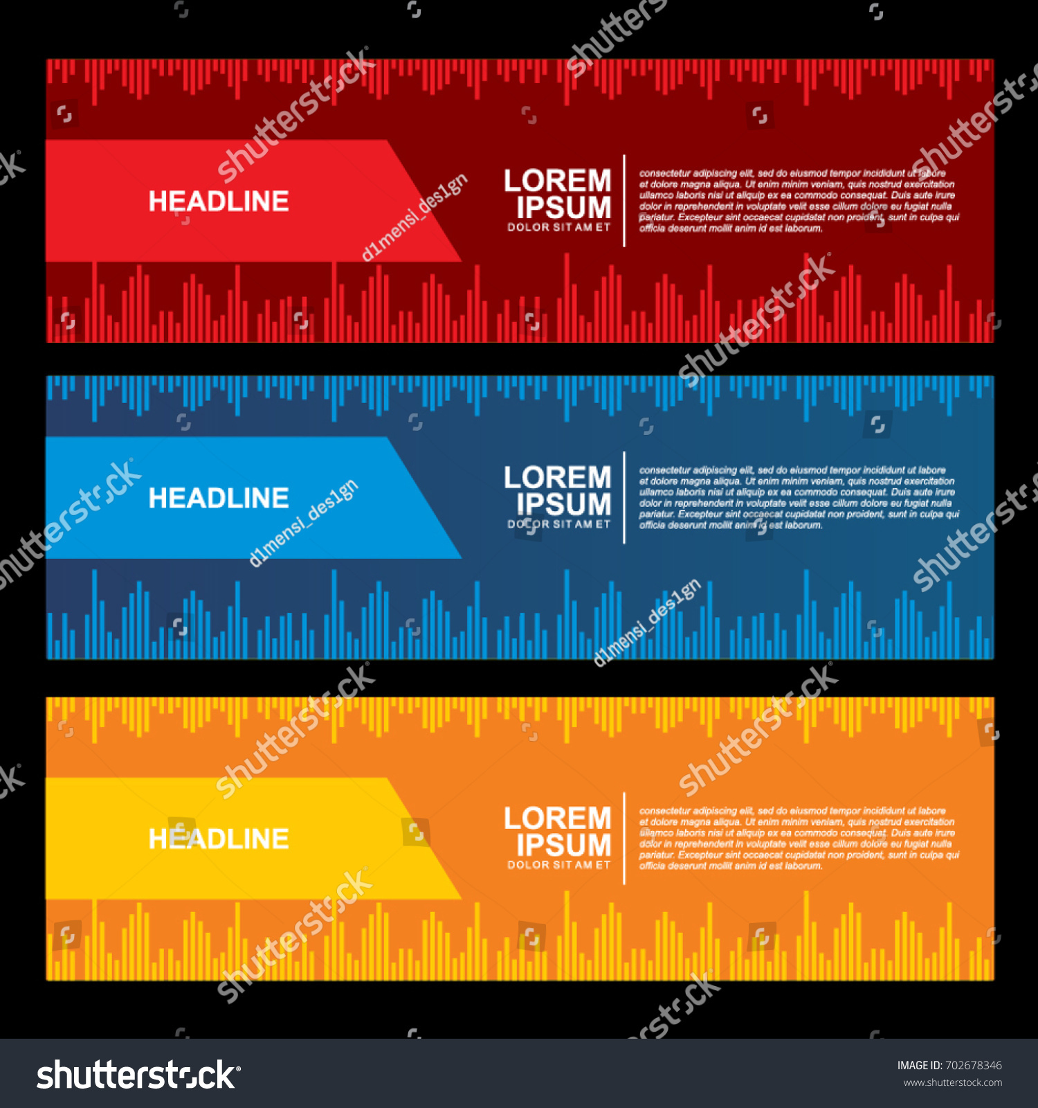 Banner Background Design Template Stock Vector (Royalty Free) 702678346 ...
