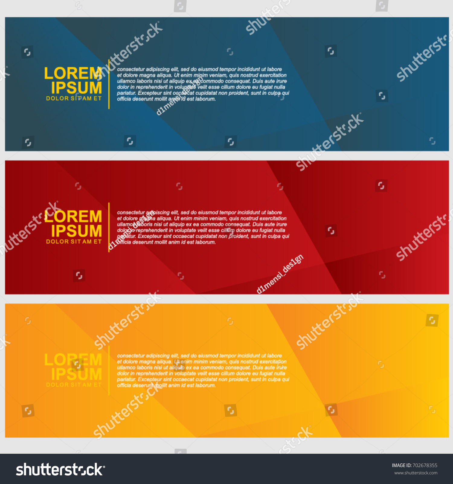 Banner Background Design Template Stock Vector (Royalty Free) 702678355