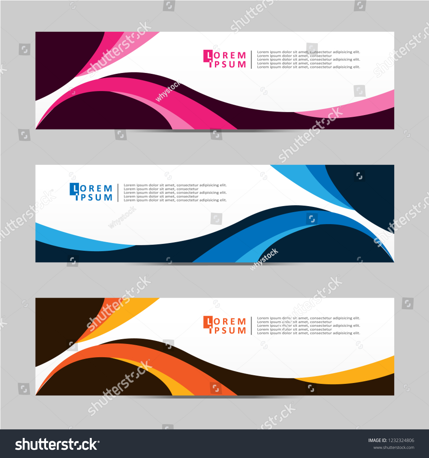 Vektor Stok Banner Background Modern Template Vector Design (Tanpa ...