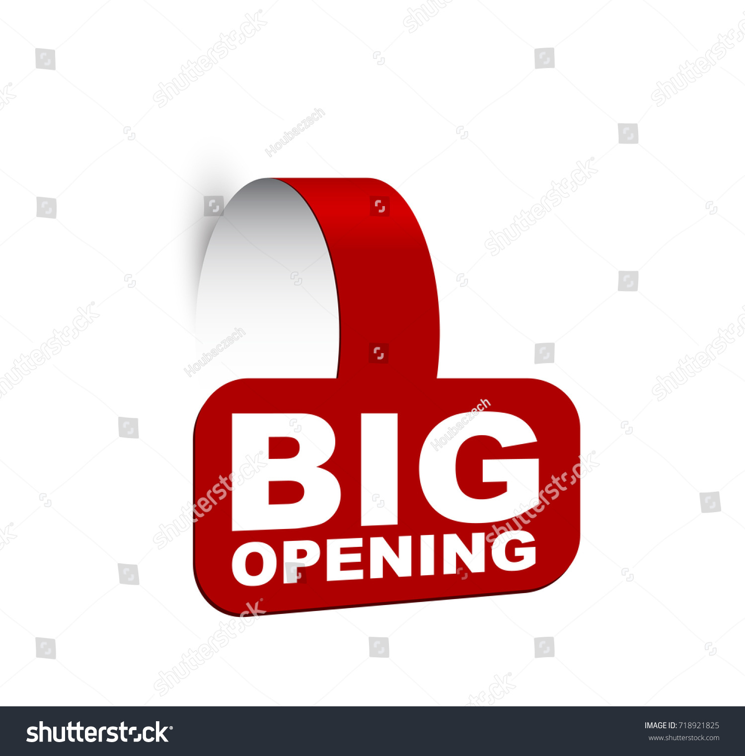 Banner Big Opening Stock Vector (Royalty Free) 718921825 | Shutterstock