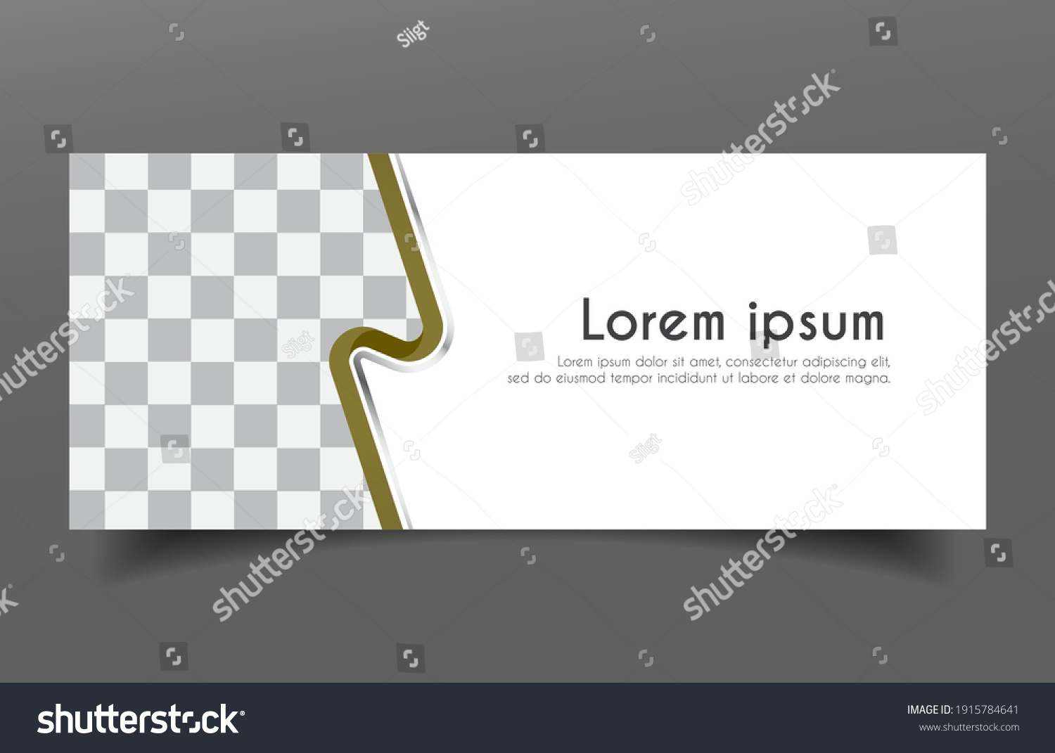 Banner Design Template Horizontal V2 Stock Vector (Royalty Free) 1915784641