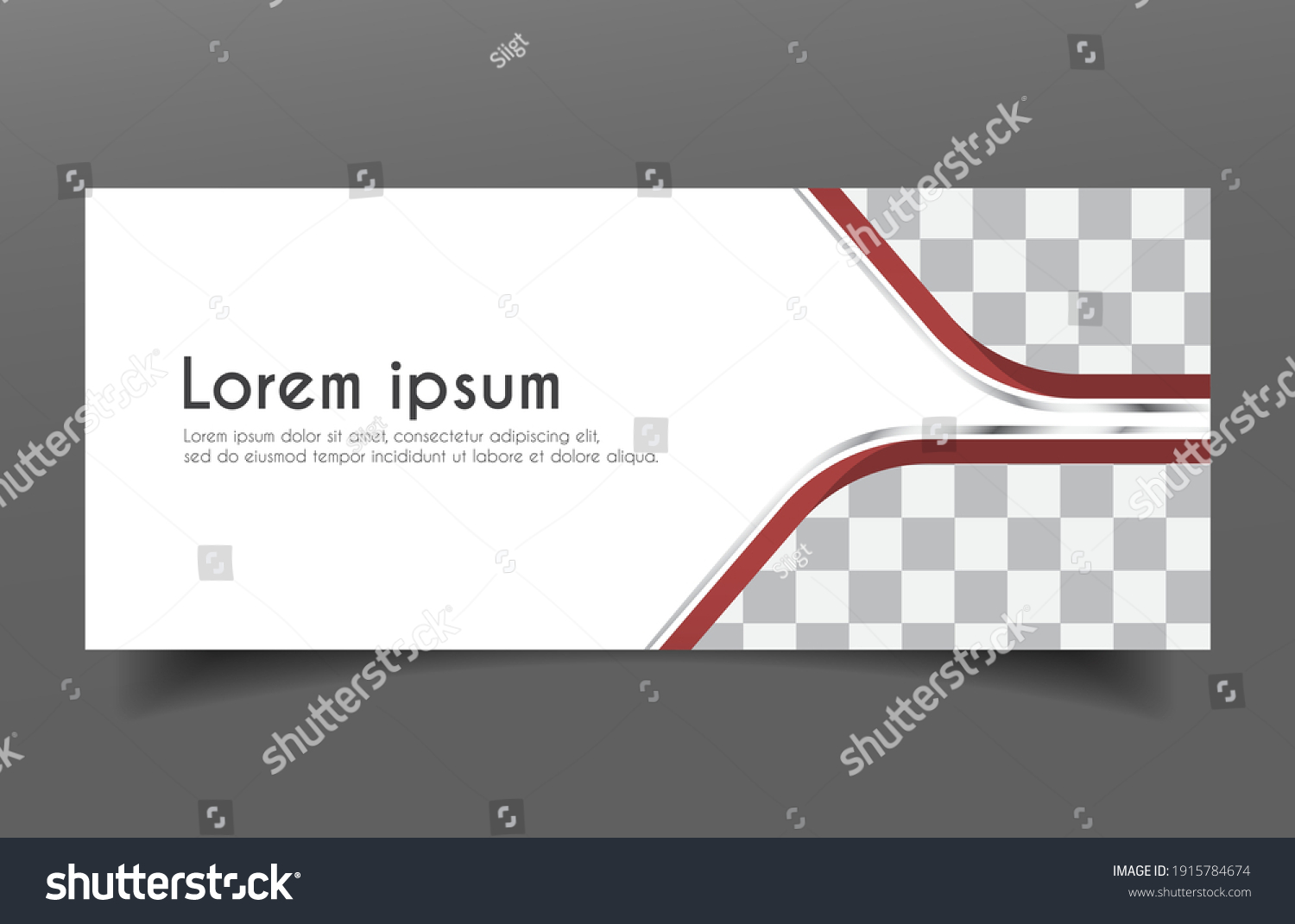 Banner Design Template Horizontal V3 Stock Vector (Royalty Free ...