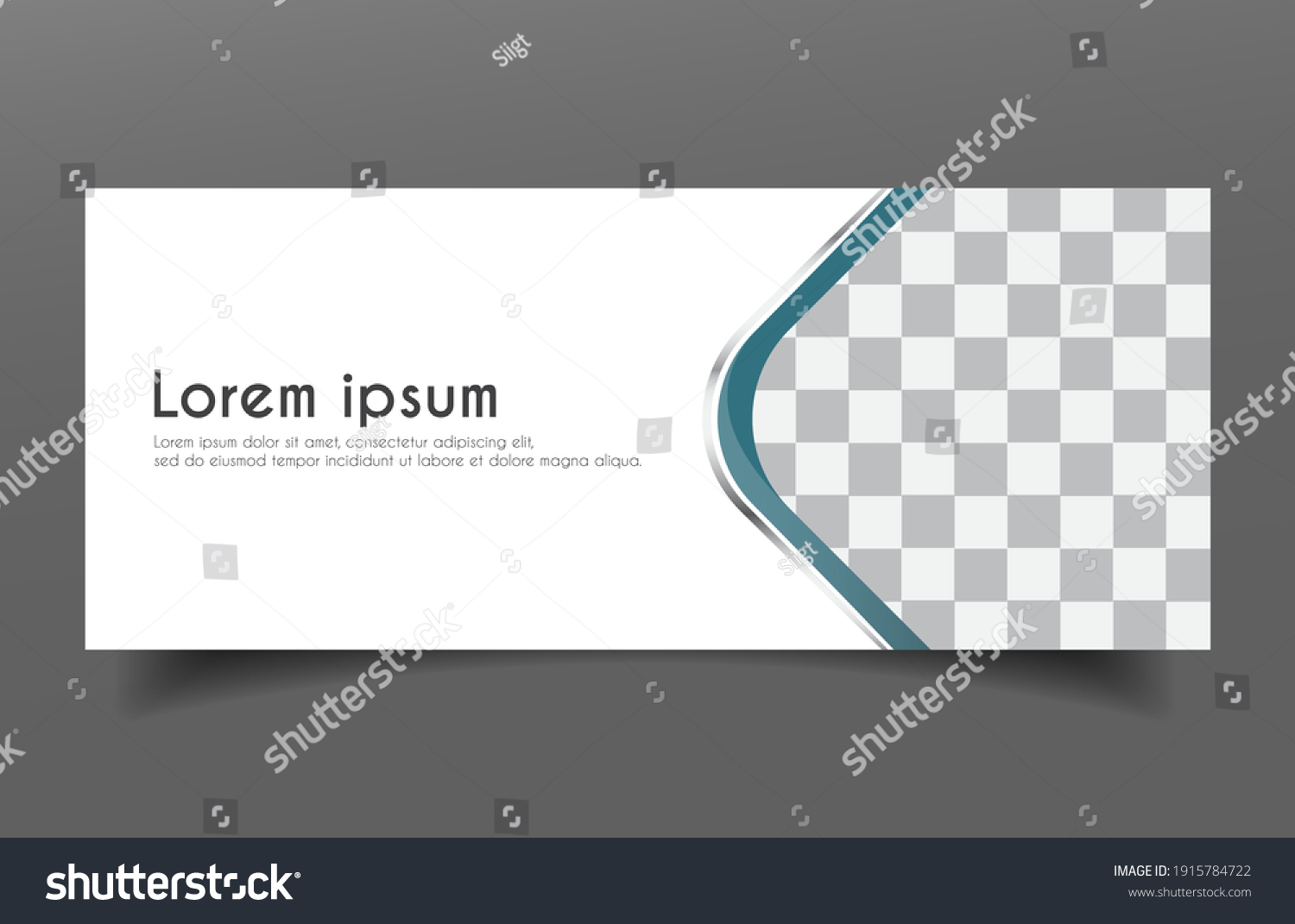 Banner Design Template Horizontal V1 Stock Vector (Royalty Free) 1915784722