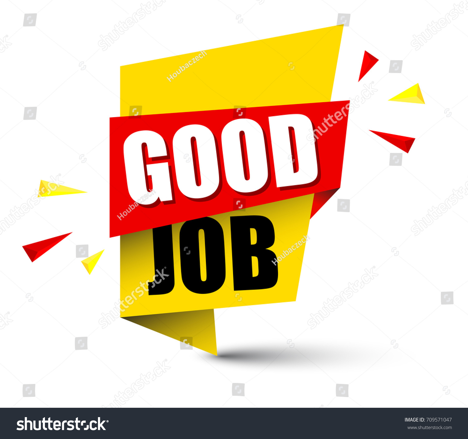 Banner Good Job Stock Vector (Royalty Free) 709571047 | Shutterstock