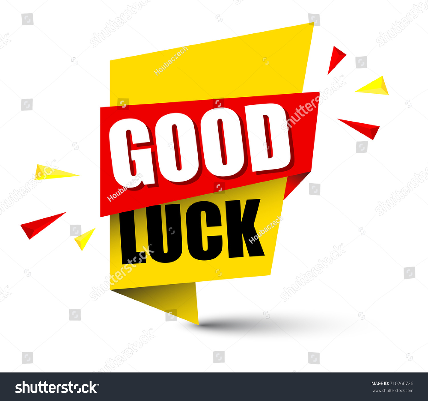 Banner Good Luck Stock Vector (Royalty Free) 710266726 | Shutterstock