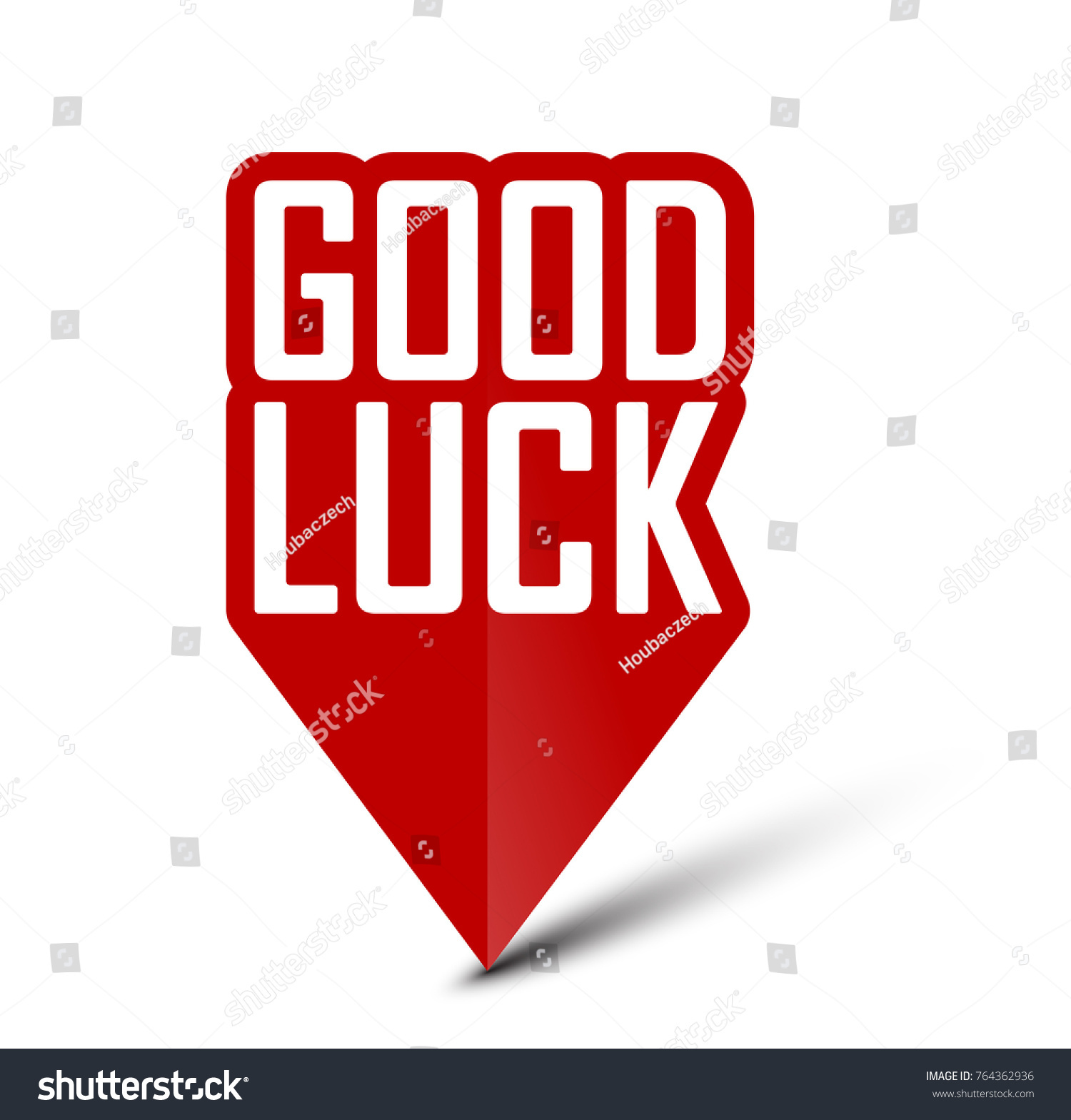 Banner Good Luck Stock Vector (Royalty Free) 764362936