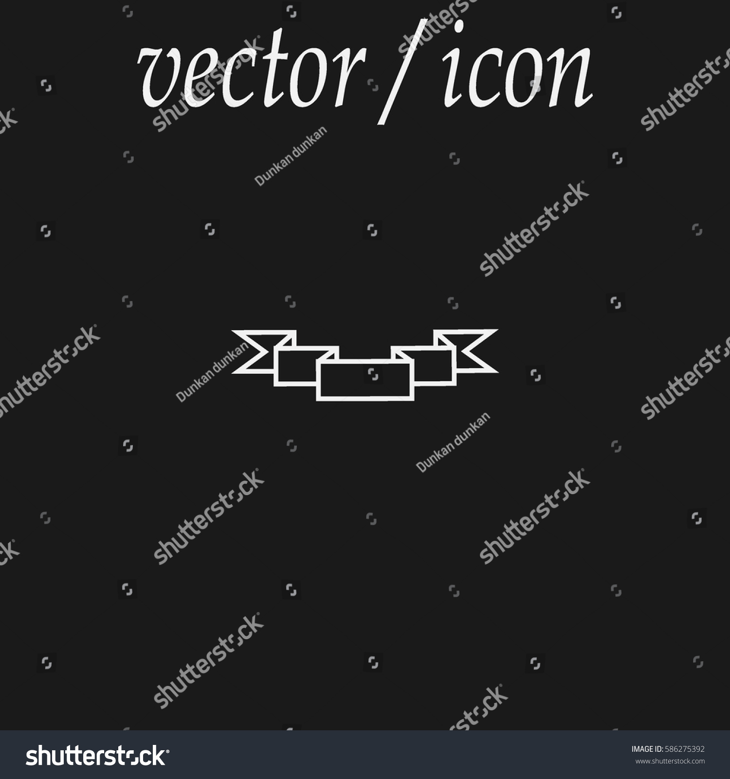 Banner Icon Stock Vector (Royalty Free) 586275392 | Shutterstock
