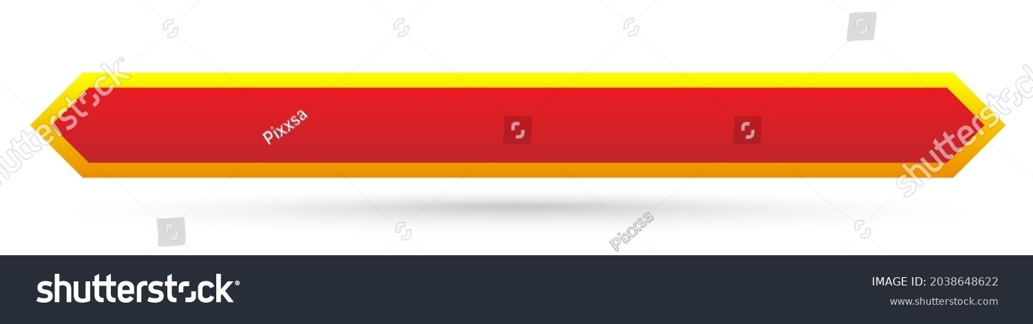 Banner Plaque Shapes Elements Rectangle Tags Stock Vector (Royalty Free ...