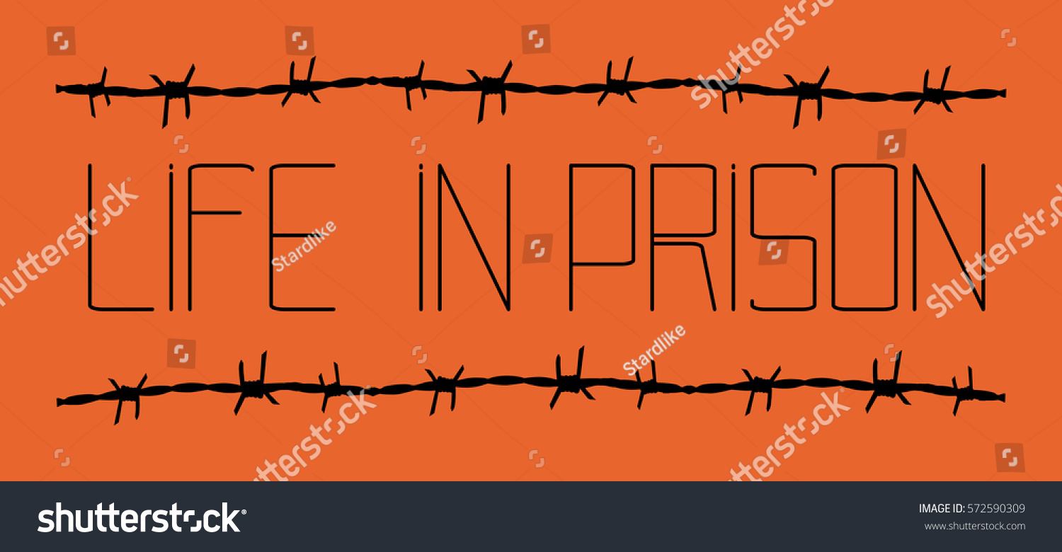 Banner Prison Vector Barbed Wire Frame Stock Vector (Royalty Free ...